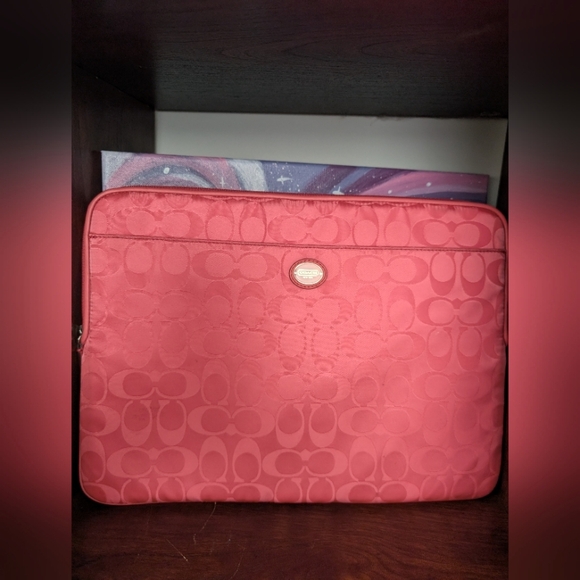 Coach | Accessories | Coach Coral Laptop Sleeve | Poshmark